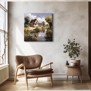 Danish Country Village Art Print | Denmark Countryside | Canvas Wall ...