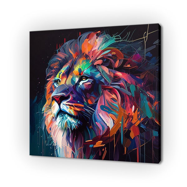 Abstract Lion Art - Etsy