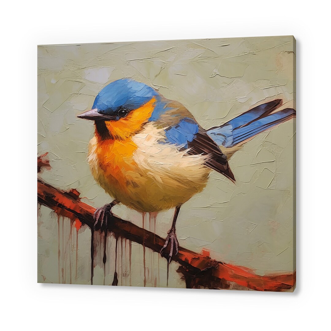Bluebird Art, Canvas Print, Birds Wall Art, Bird Lover Gift, Nature ...