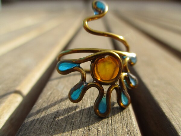 Colorful Recycled Plastic Rings // Trendy and Unique Plastic Rings ...