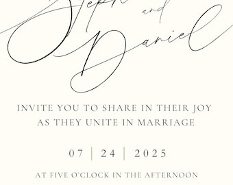 New Pastel Pride Wedding Invitation Template | LGBTQ+ Inclusive Canva ...