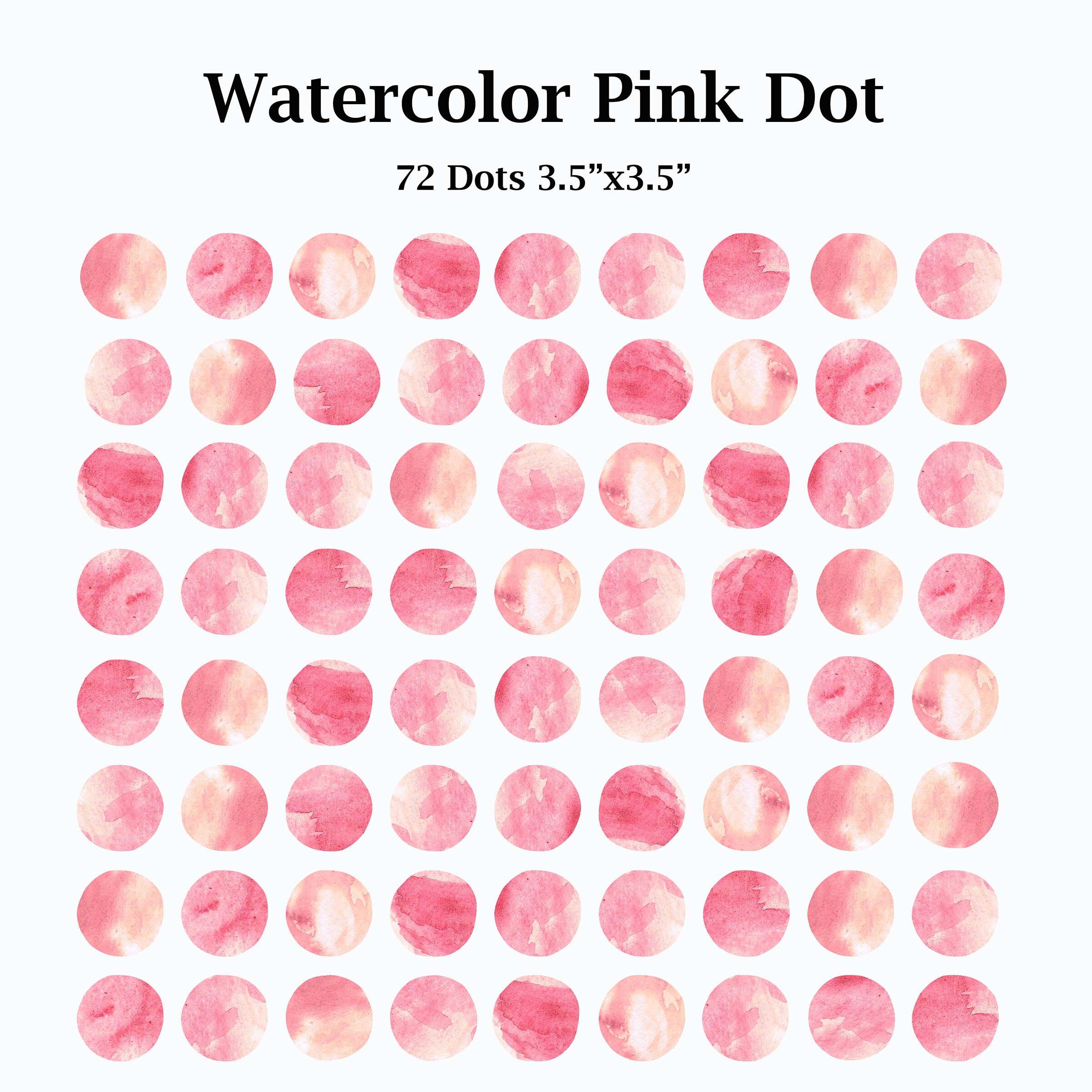 Pink Watercolor Dots Wallpaper Decals Removable Wallpaper - Etsy