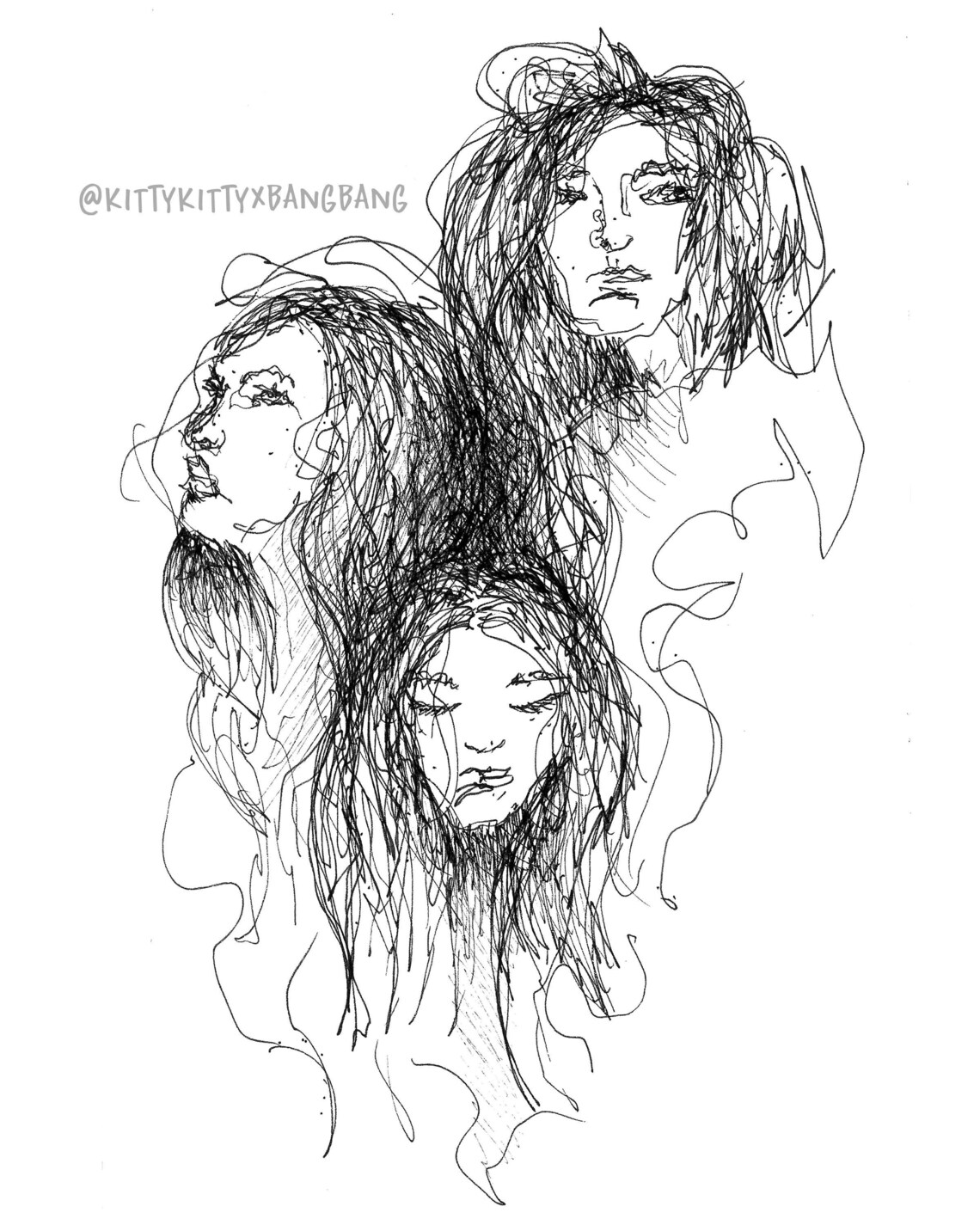 Borderline - LIMITED EDITION PRINT - Ink, Pen, Drawing, Emotion ...