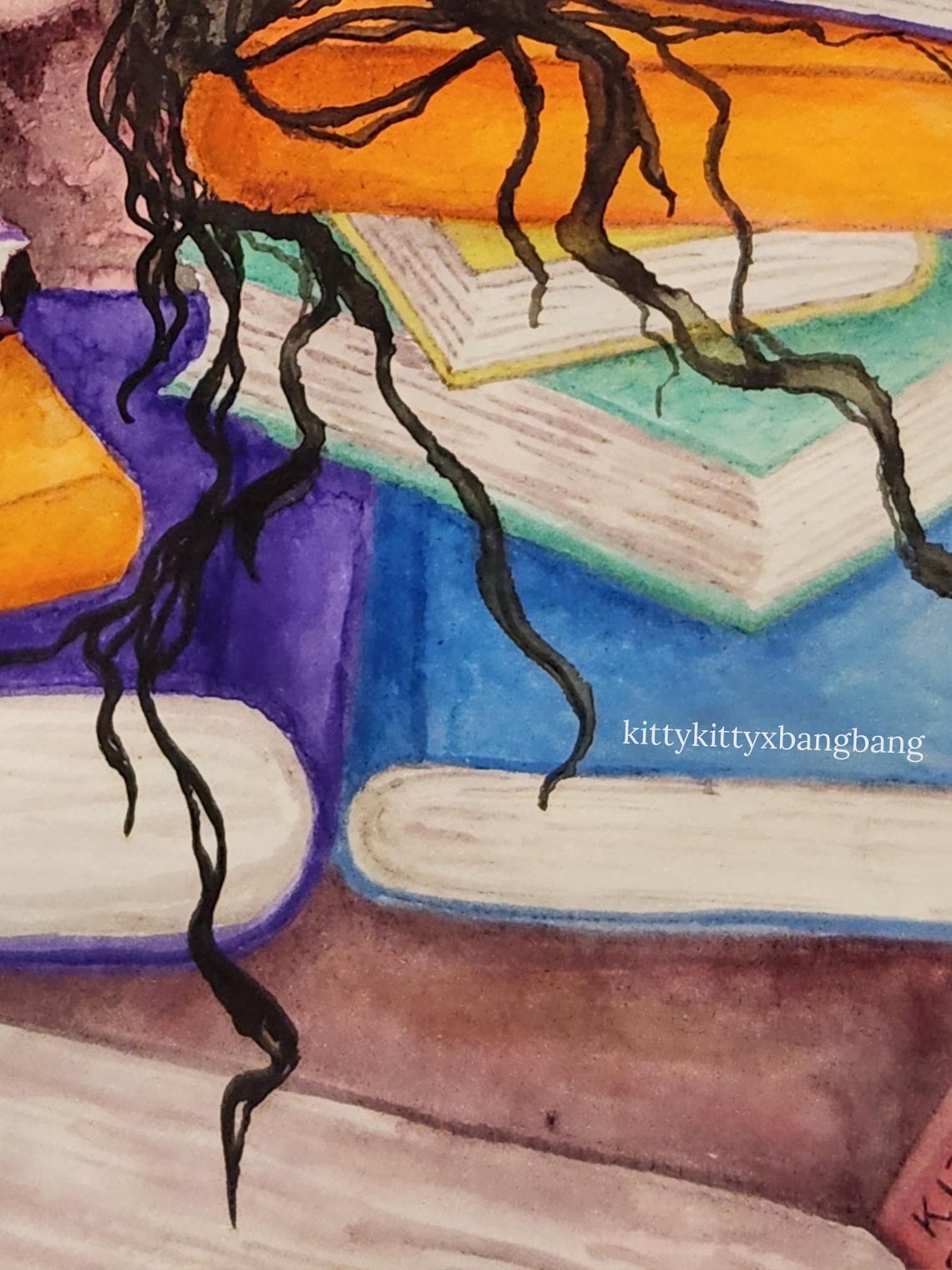 Faster -- ORIGINAL Watercolor Painting Art Emotion Conscious Self ...