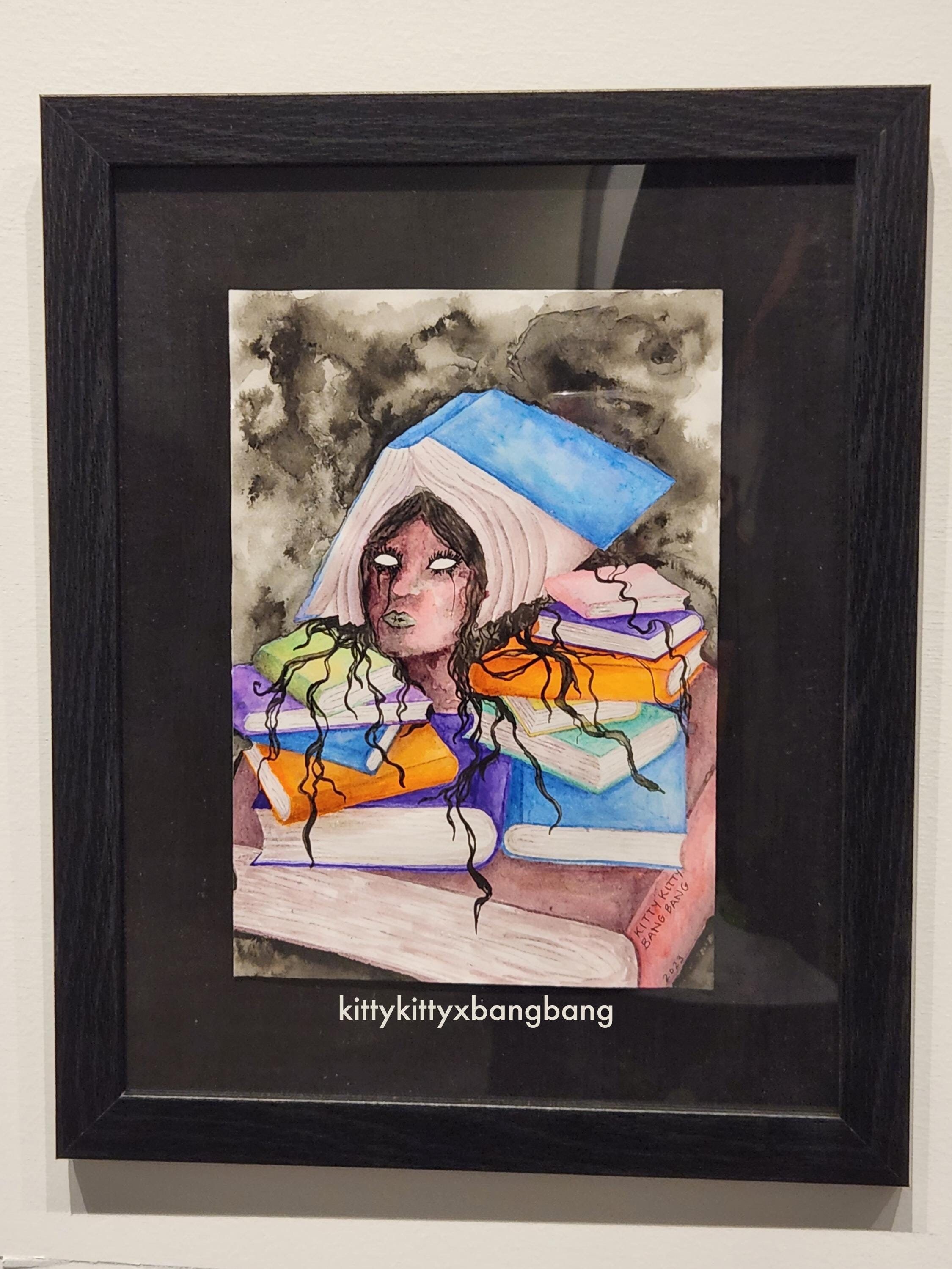 Faster ORIGINAL Watercolor Painting Art Emotion Conscious Self Artwork ...