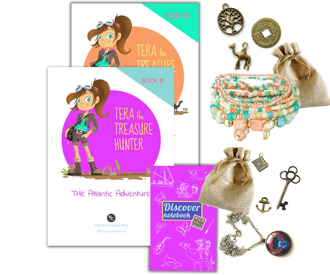 Tera Treasure Hunter Book Series 1&2, Charms, Bracelets and Necklace ...