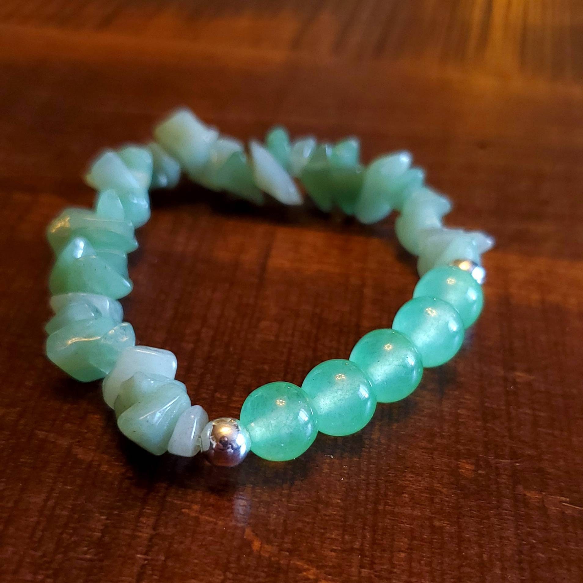Jade Chip Stretch Beaded Bracelets Malaysia Jade 7 Inch Bracelet - Etsy