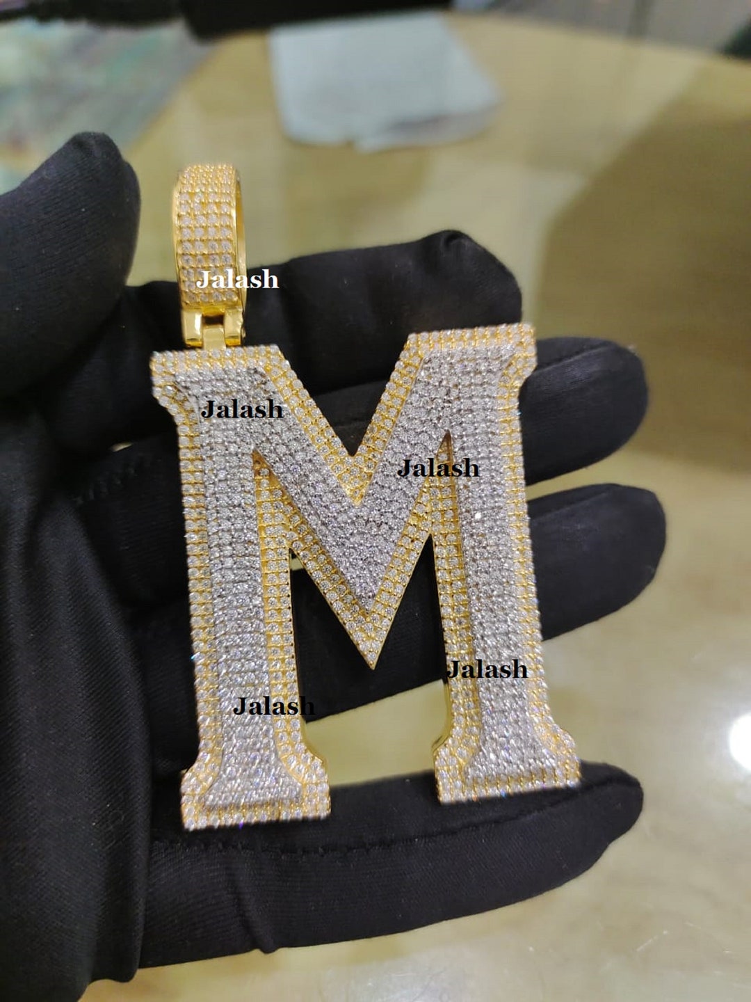 Initial Letter m Pendant / Iced Out Letter Pendant / HIP Hop Alphabet ...