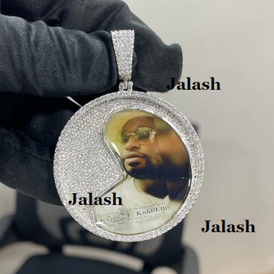 Men's Iced Out Custom Picture Pendant/moissanite Memory Pendant ...