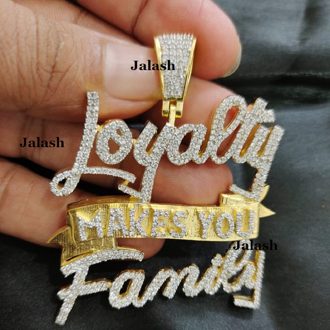 Loyalty Family Moissanite Pendant /925 Silver Loyalty Pendant / Diamond ...