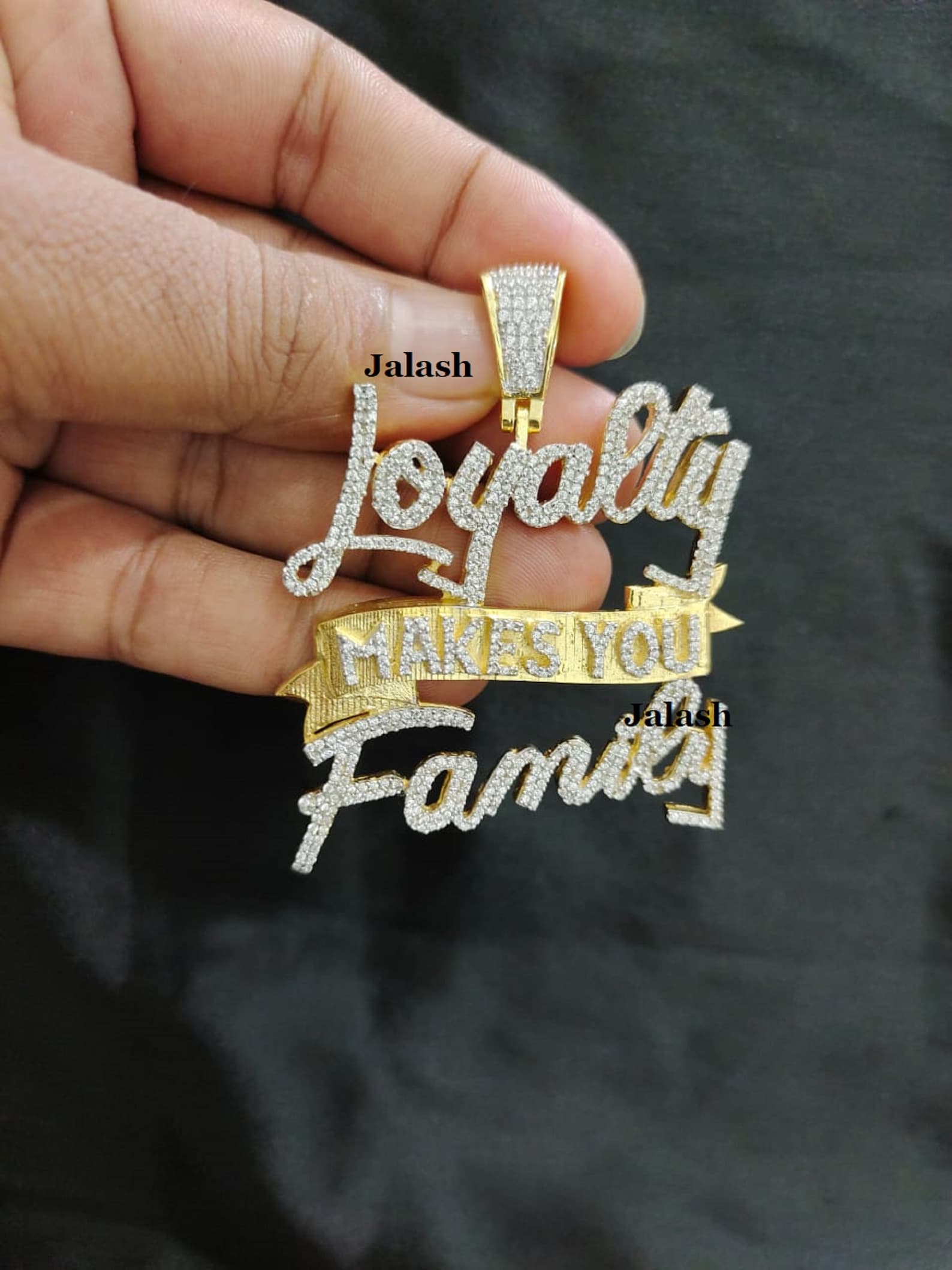 Loyalty Family Moissanite Pendant /925 Silver Loyalty Pendant / Diamond ...