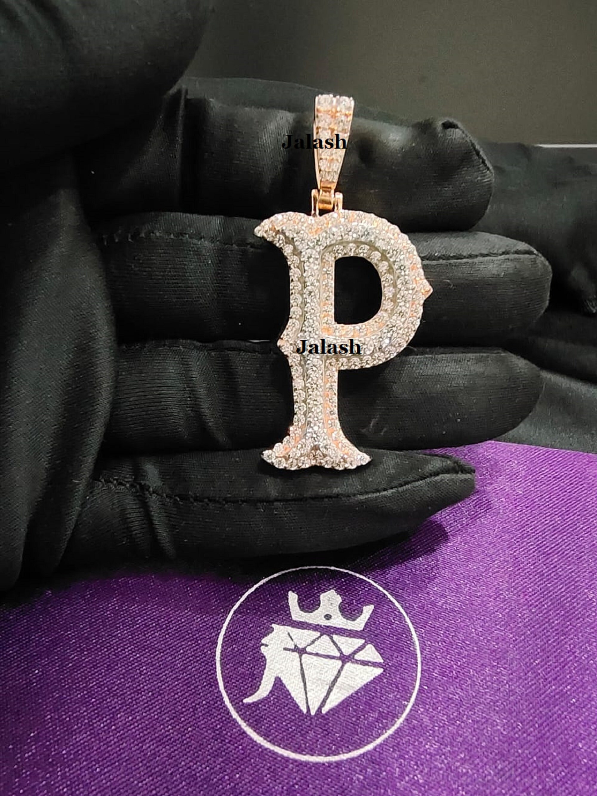 Letter p diamond necklace store