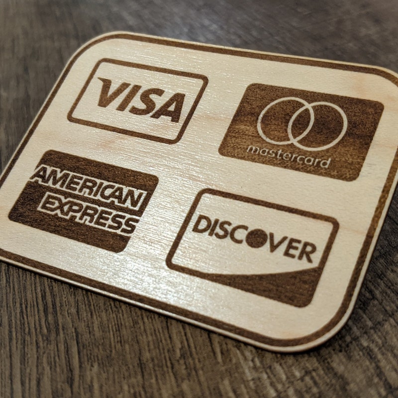 Credit Cards Only Sign - Etsy