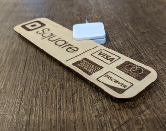 Square Card Reader Sign - Etsy