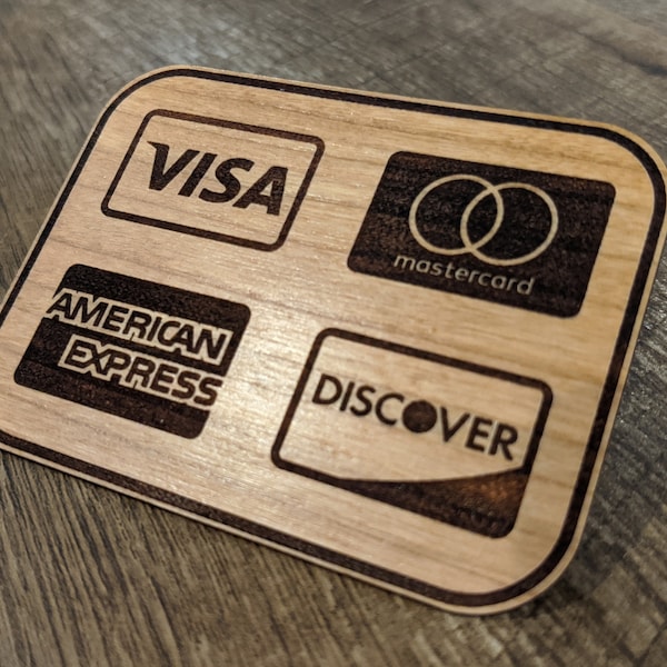 3 Credit Card Sign - Etsy
