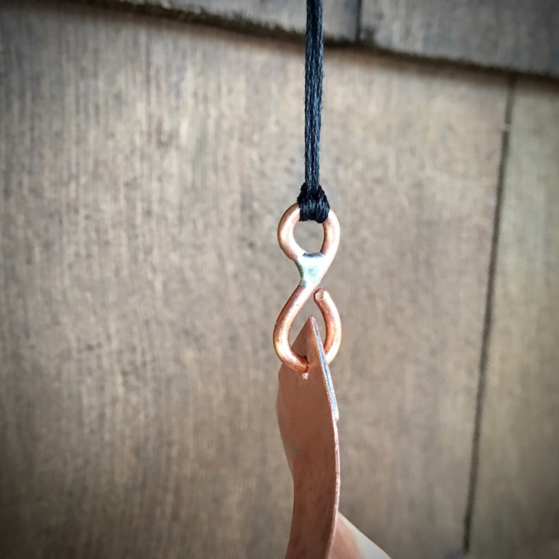 14 Hanging Pounded Copper Kinetic Wind Sculpture Double - Etsy