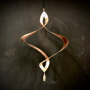 7" Hanging Pounded Copper Kinetic Wind Sculpture - Etsy