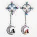 Circle Nipple Clamps, Rainbow Stainless Steel With Cats on Moon ...
