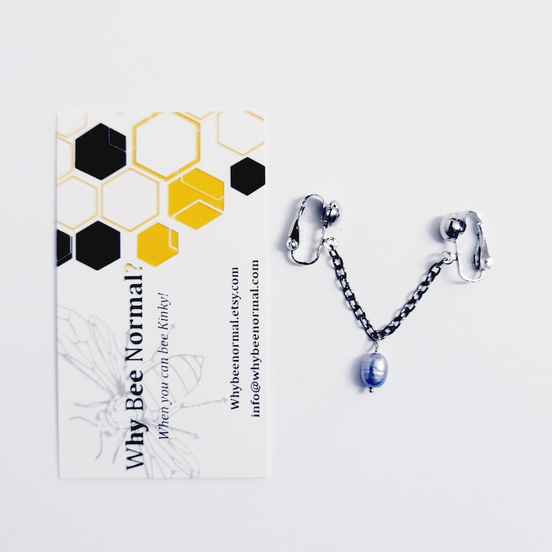 Pearl Labia Chain Dangle Non Piercing. Erotic Intimate Body | Etsy