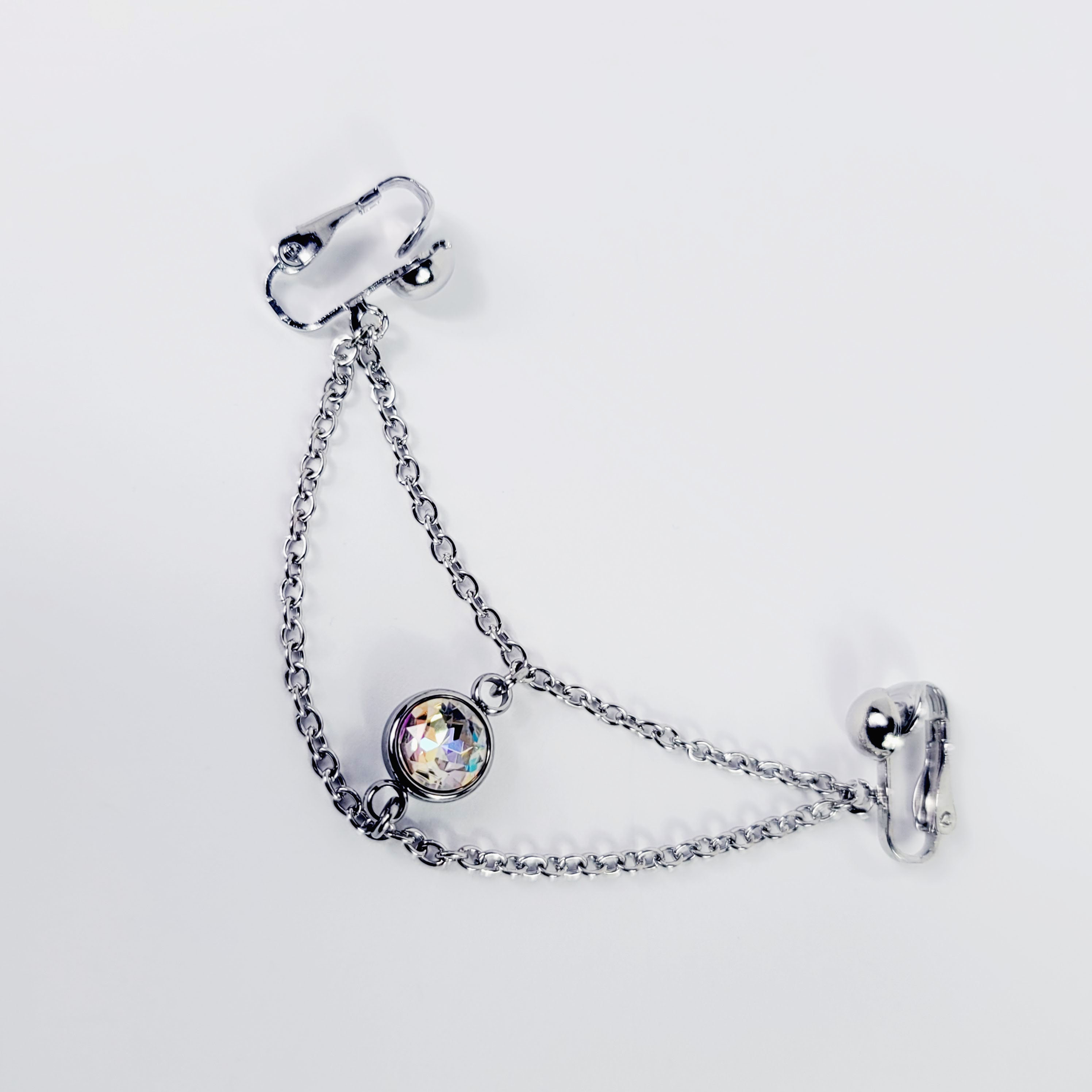 Labia Chain Dangle With Gemstone Pendant Stainless Steel. Non - Etsy Canada