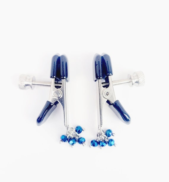 Nipple Clamps Pinch & Collar Adjustable - Spring Loaded Non-Piercing ...