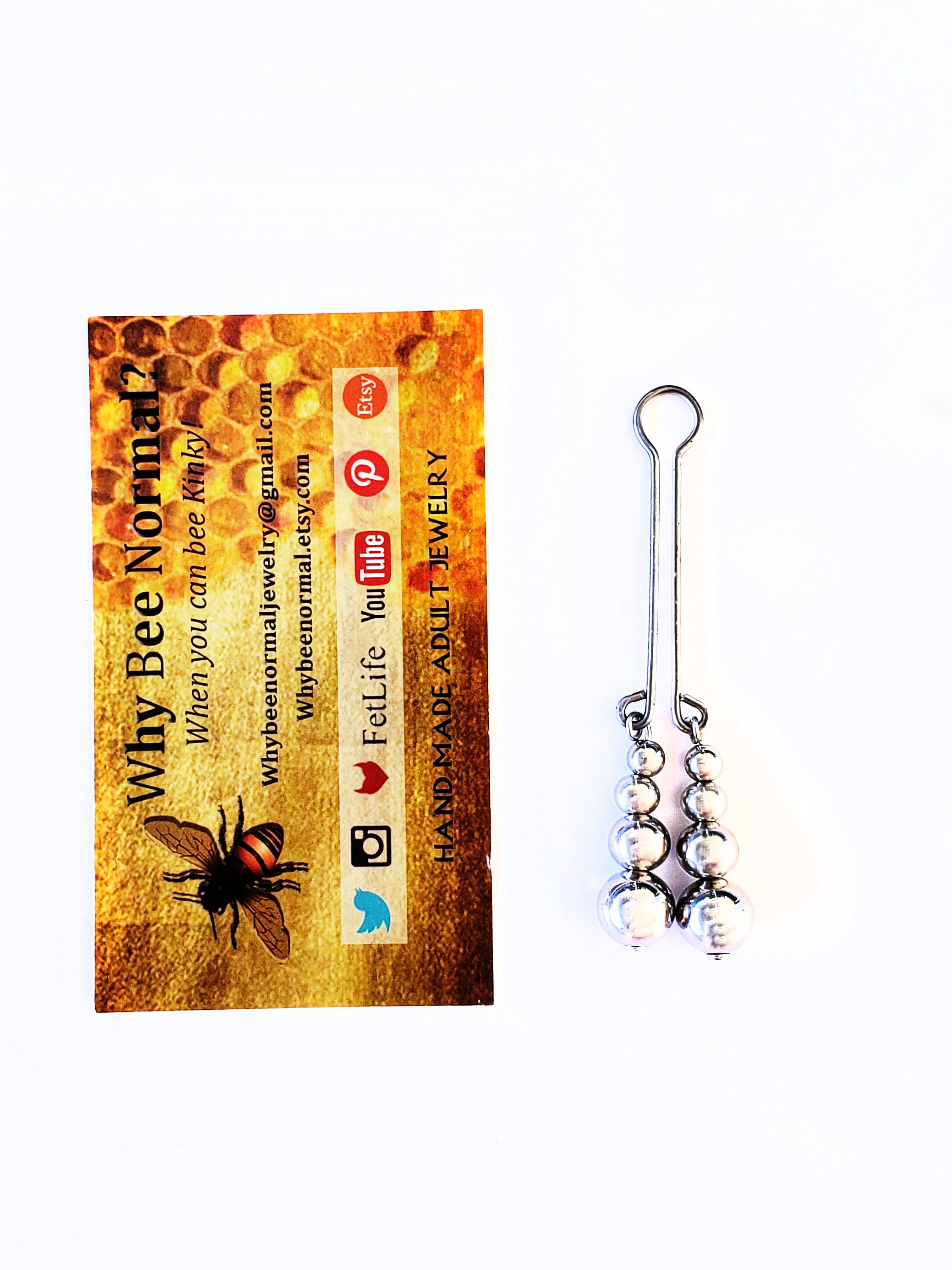 Stainless Steel Clit Clamp / Labia Clip with Lightly Weighted - Etsy 日本