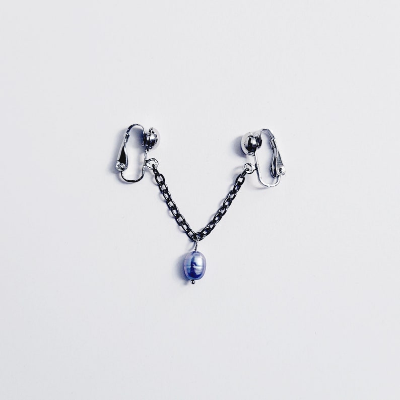 Pearl Labia Chain Dangle Non Piercing Erotic Intimate Body Etsy