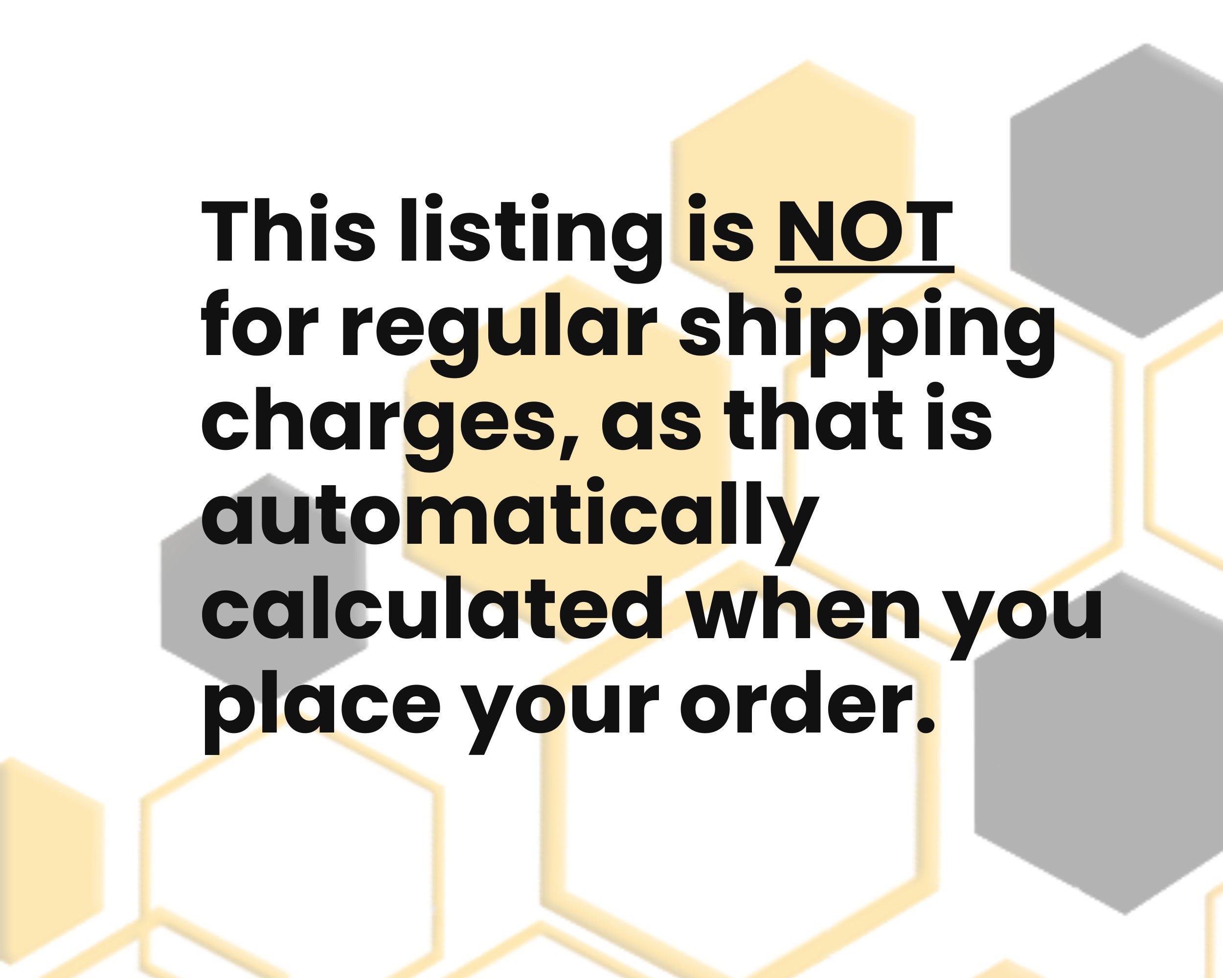 Extra Shipping Charges Only ! to Re Pay for Shipping If Needed. - Etsy