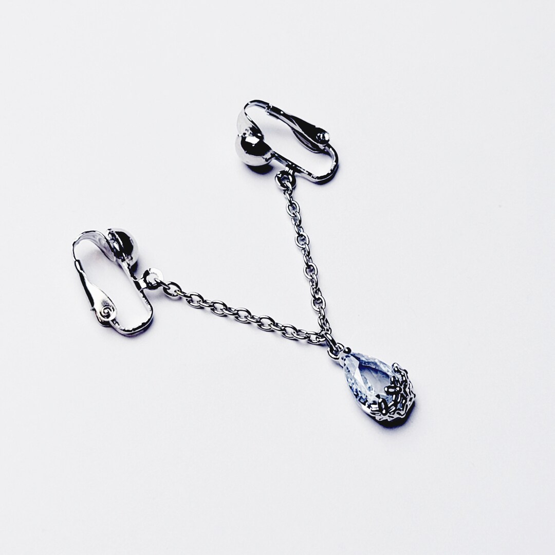 Labia Chain Dangle With Cubic Zirconia. Non Piercing Intimate Genital ...