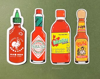 Hot Sauce Sticker | Etsy