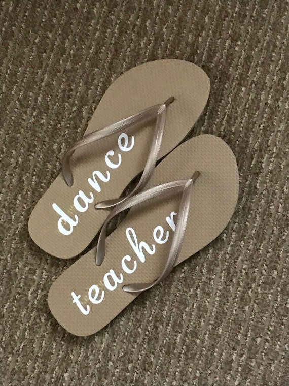 Dance Teacher Flip Flop DECALS | Etsy