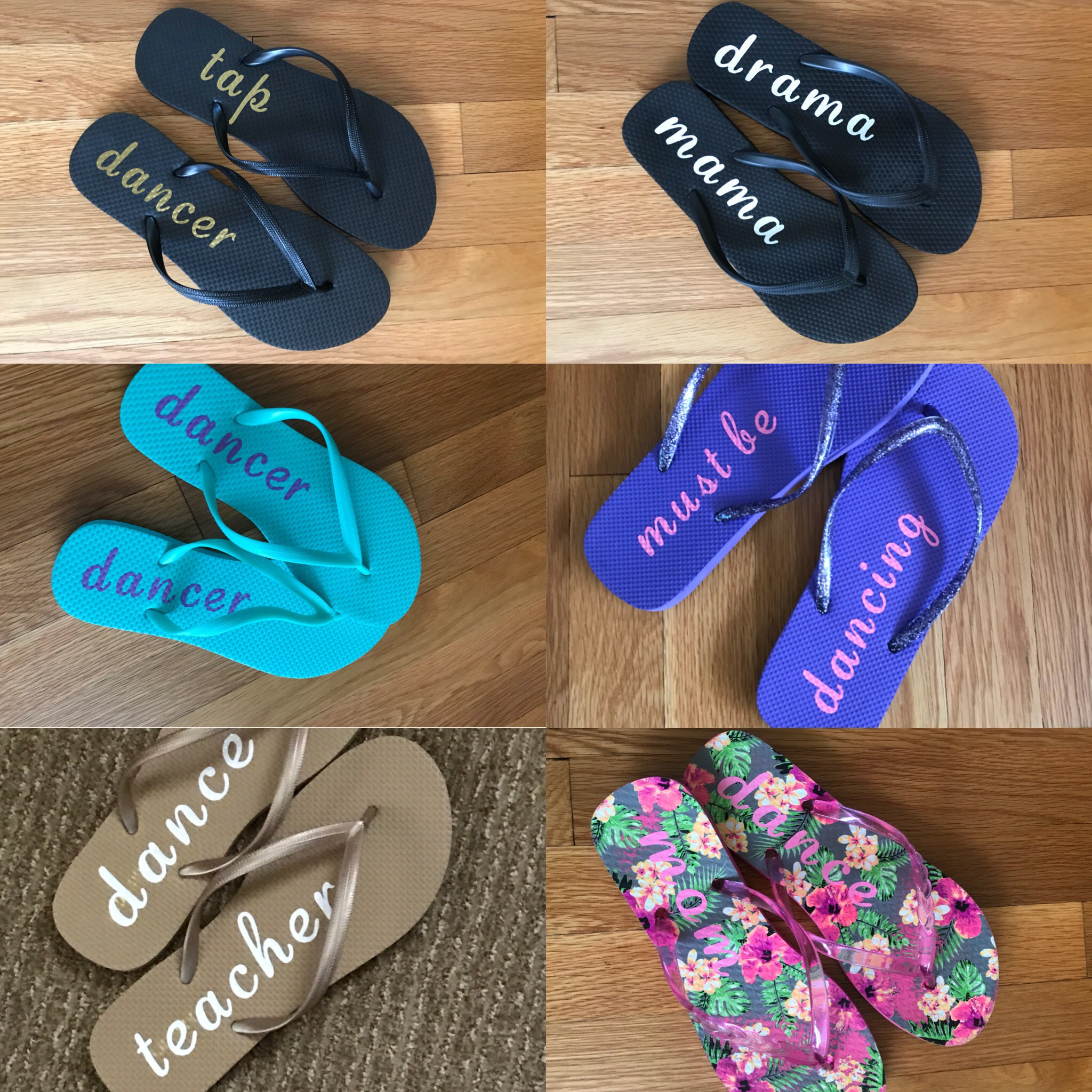 Dancer Flip Flop DECALS - Etsy