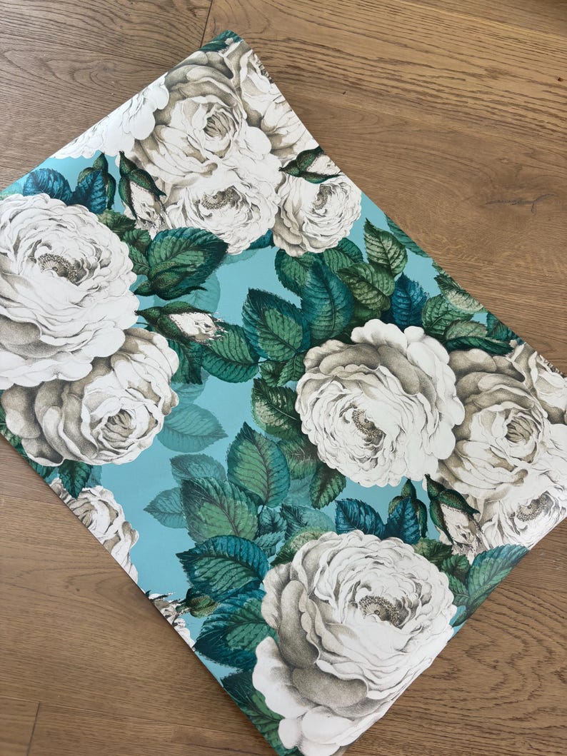 Designers Guild With John Derian's the Rose Wallpaper in Swedish Blue ...