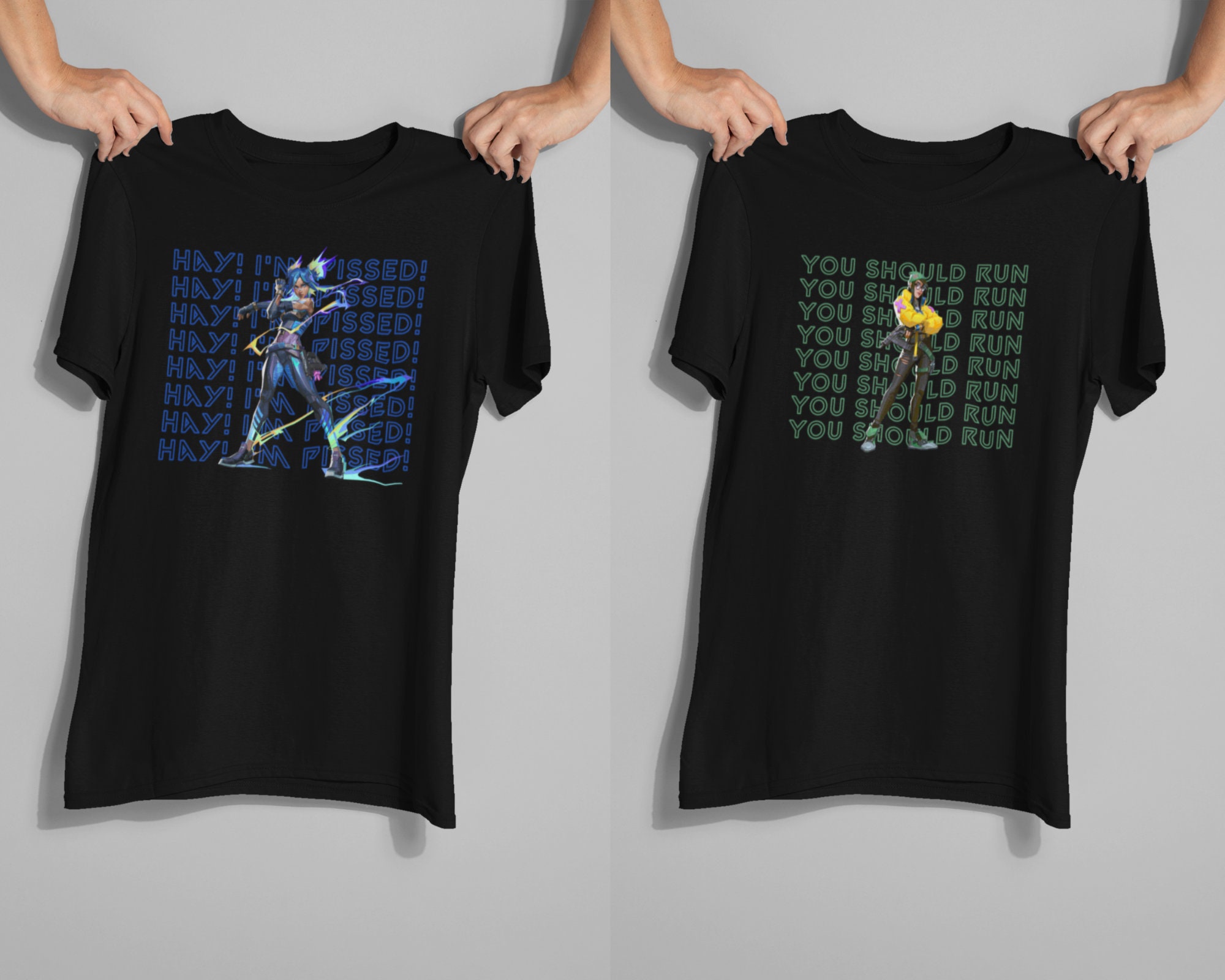 Valorant Agents T-shirt Videogame Gamer Reyna Sage Omen Jett Killjoy ...