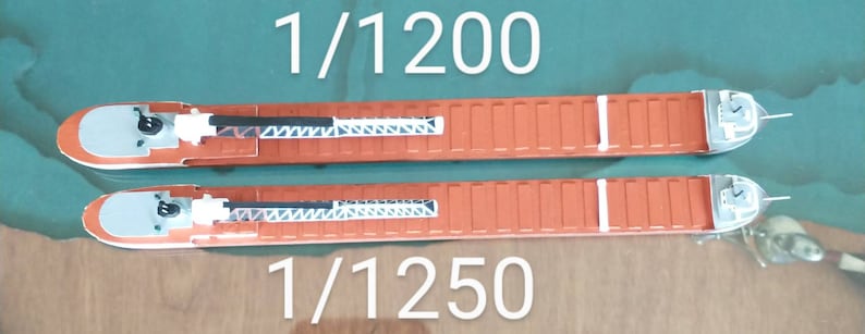 1/1200 or 1/1250 Scale Custom Great Lakes Freighter. Any Freighter Can ...