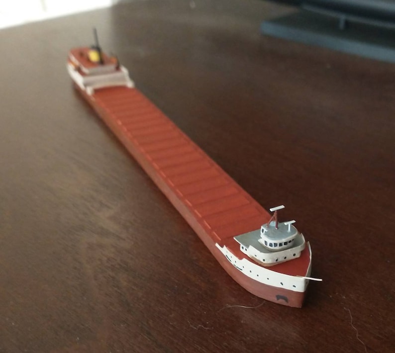 1/1200 or 1/1250 Scale Custom Great Lakes Freighter. Any Freighter Can ...