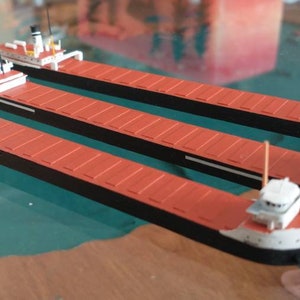 1/1200 or 1/1250 Scale Custom Great Lakes Freighter - Etsy
