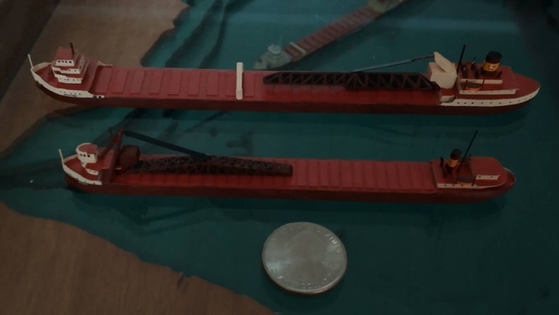 1/1200 or 1/1250 Scale Custom Great Lakes Freighter - Etsy