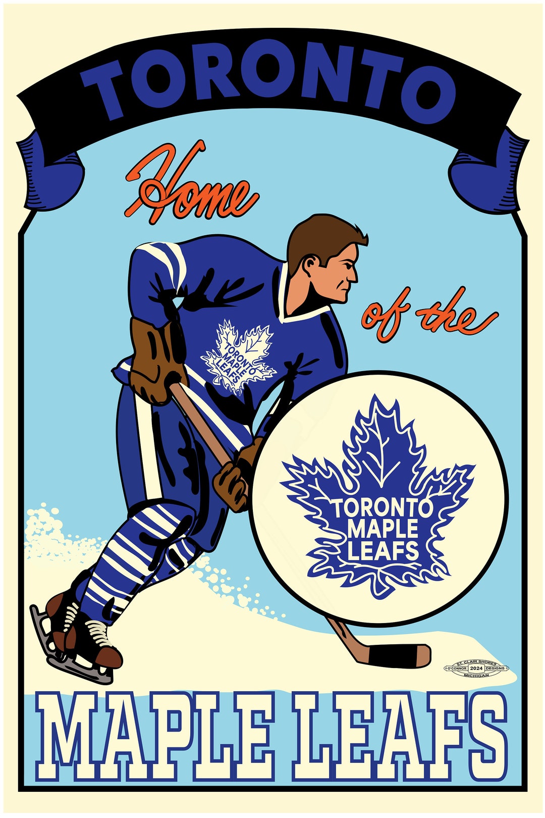 Toronto Maple Leafs Poster - Etsy