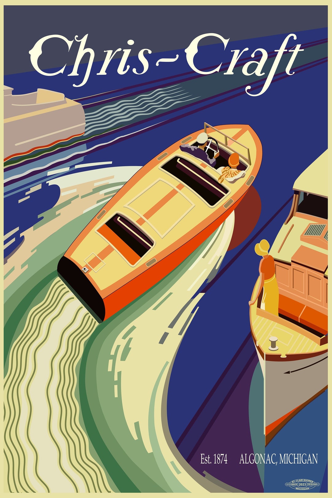 Chris-craft - Etsy