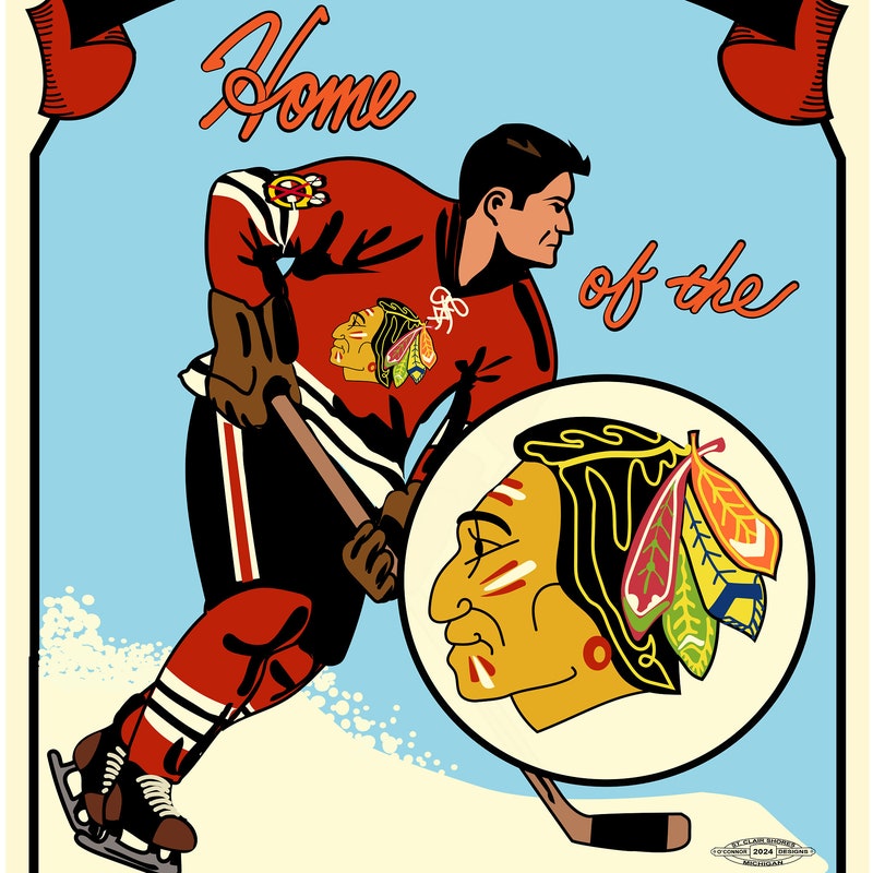 Blackhawks Art - Etsy