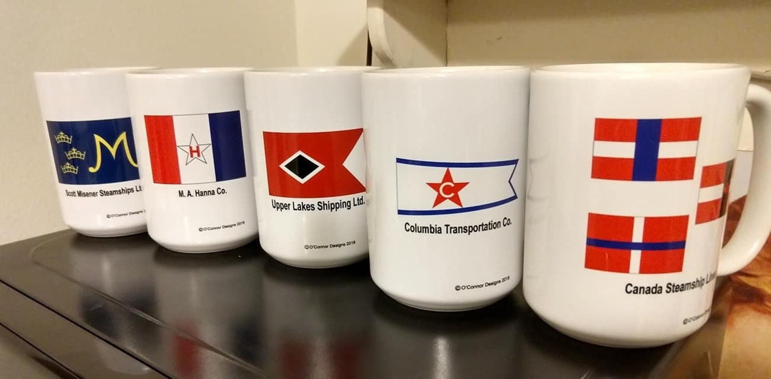 Custom Great Lakes Freighter Fleet Stack and House Flag Mug - Etsy