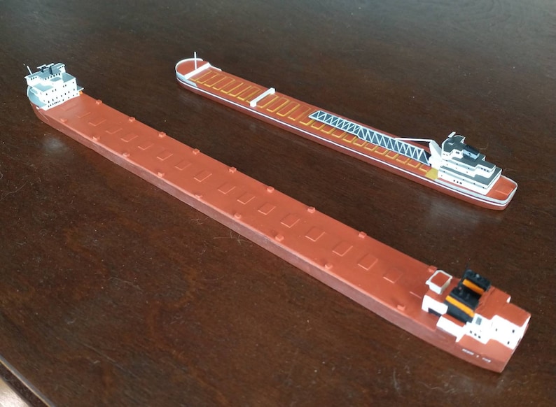 1/1200 or 1/1250 Scale Custom Great Lakes Freighter. Any Freighter Can ...