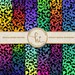 Funky Leopard Print Digital Paper Neon Rainbow Leopard - Etsy