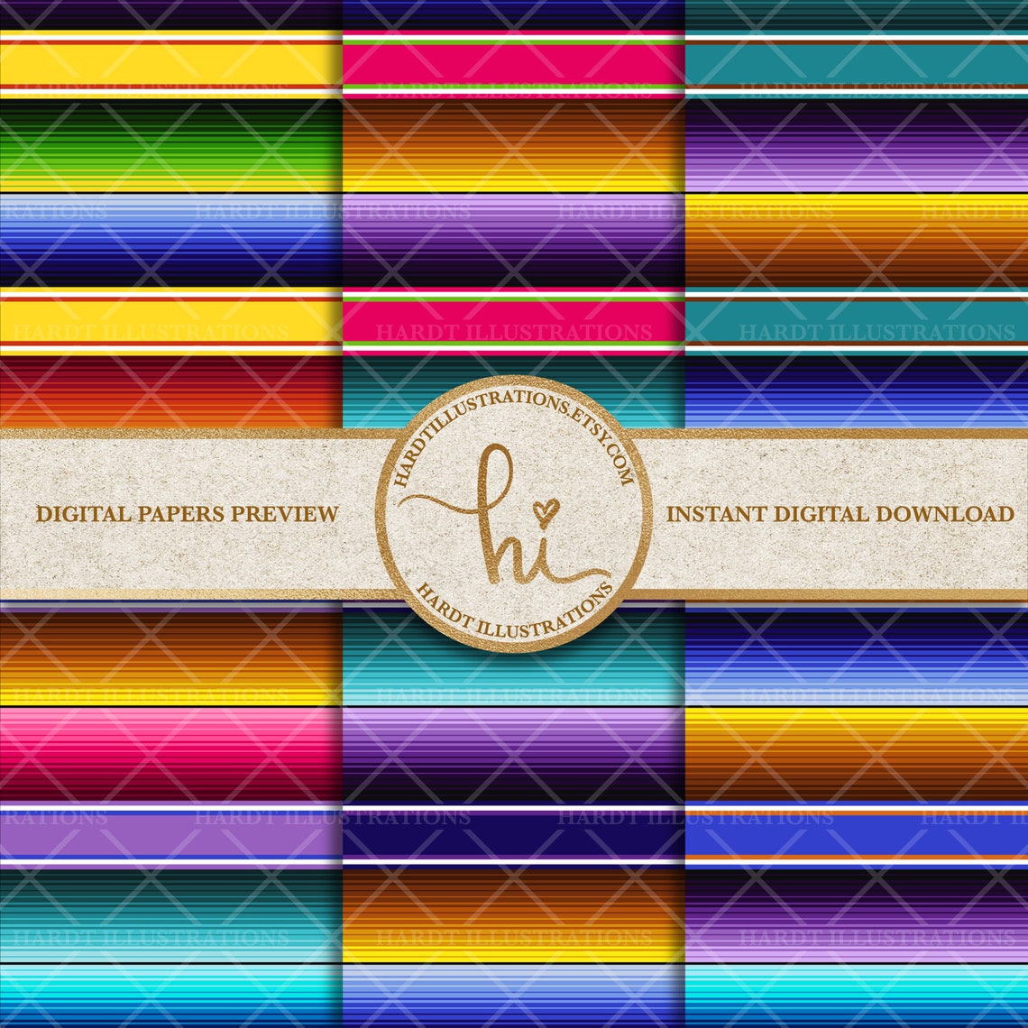 Serape Digital Paper Mexican Blanket Woven Fabric Print - Etsy