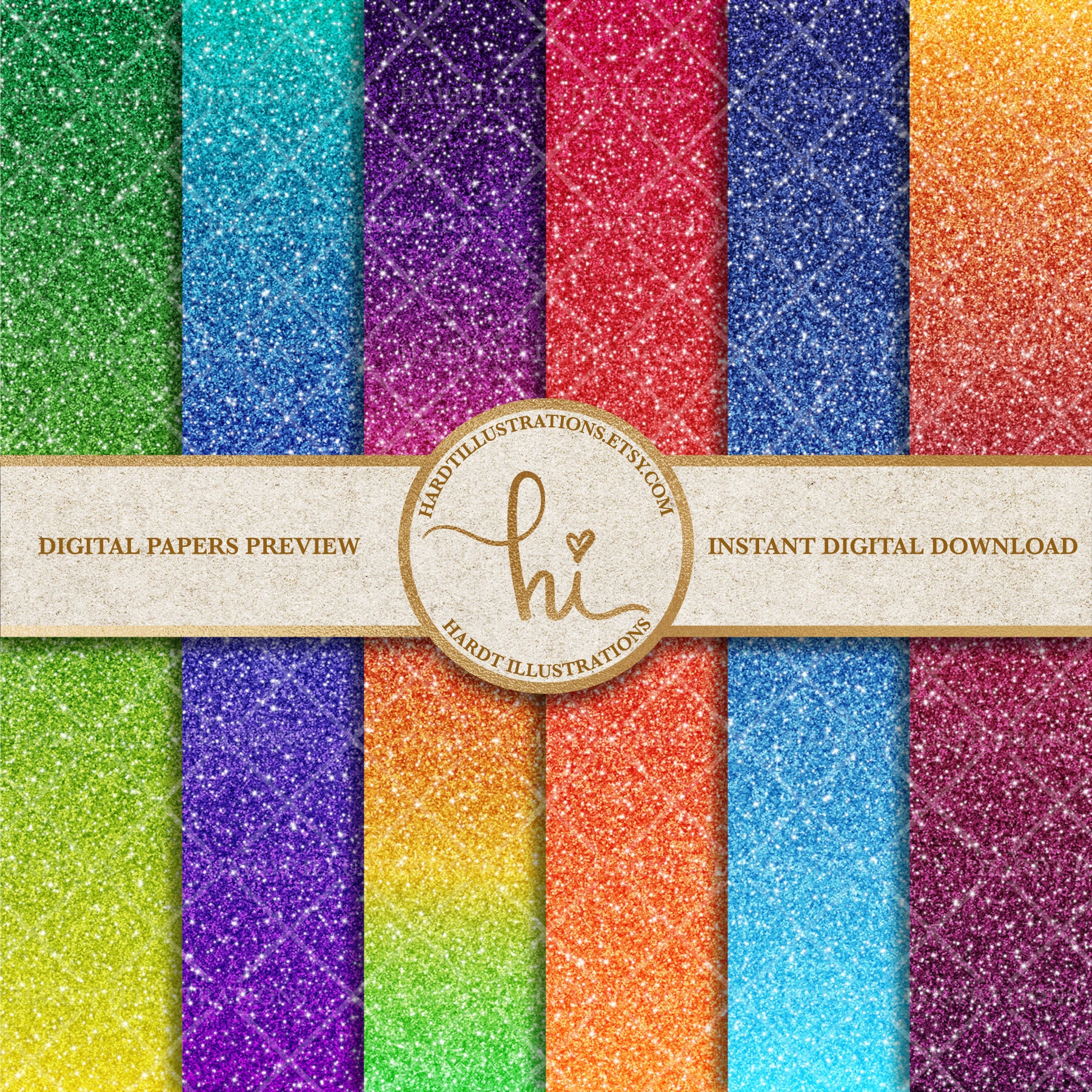 Ombre Glitter Digital Paper Gradient Glitter Background - Etsy