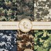Pixelated Camouflage Digital Paper, Modern Camo Digital Paper, Digital ...