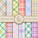 Spring Plaid Digital Paper Pastel Plaid Digital Paper - Etsy