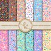 Sprinkles Digital Paper Rainbow Confetti Blend Pastel Donut | Etsy