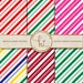 Candy Cane Stripes Digital Paper, Christmas Wallpaper, Peppermint ...